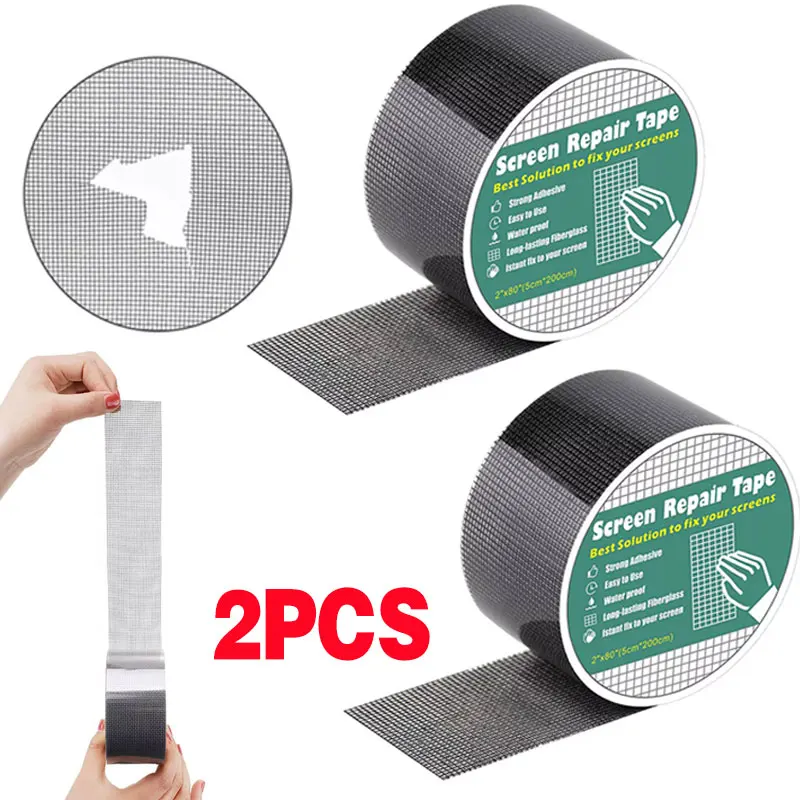 1-2pcs-curtains-for-living-room-Mosquito-Net-Tape-Invisible-Maintenance ...