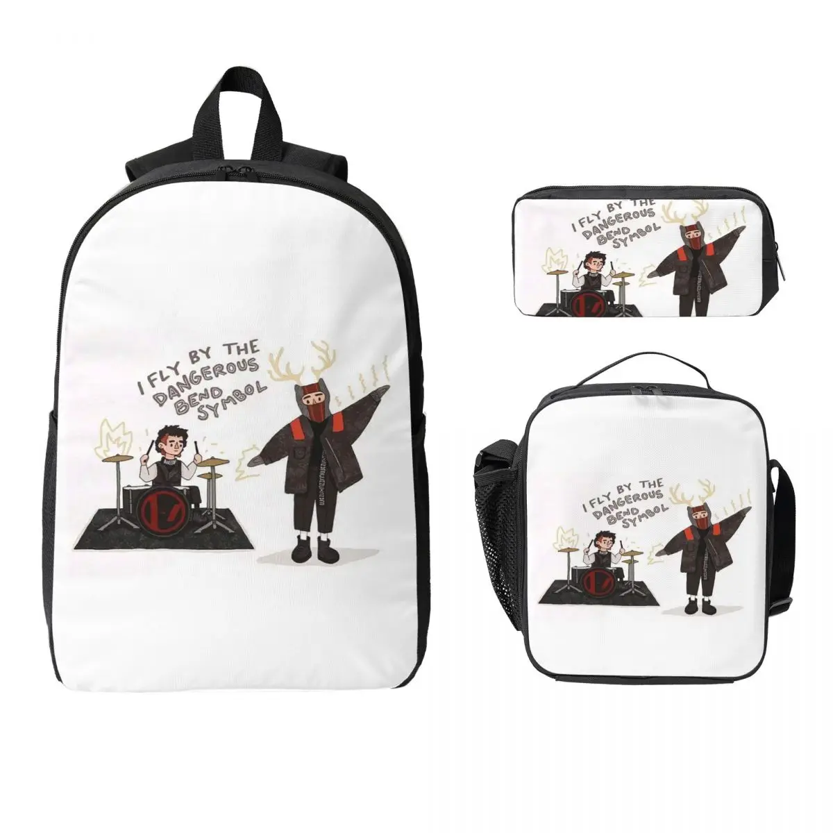 Twenty One Pilots (7) Backpack Student Boys Girls BookBag School Bag ...