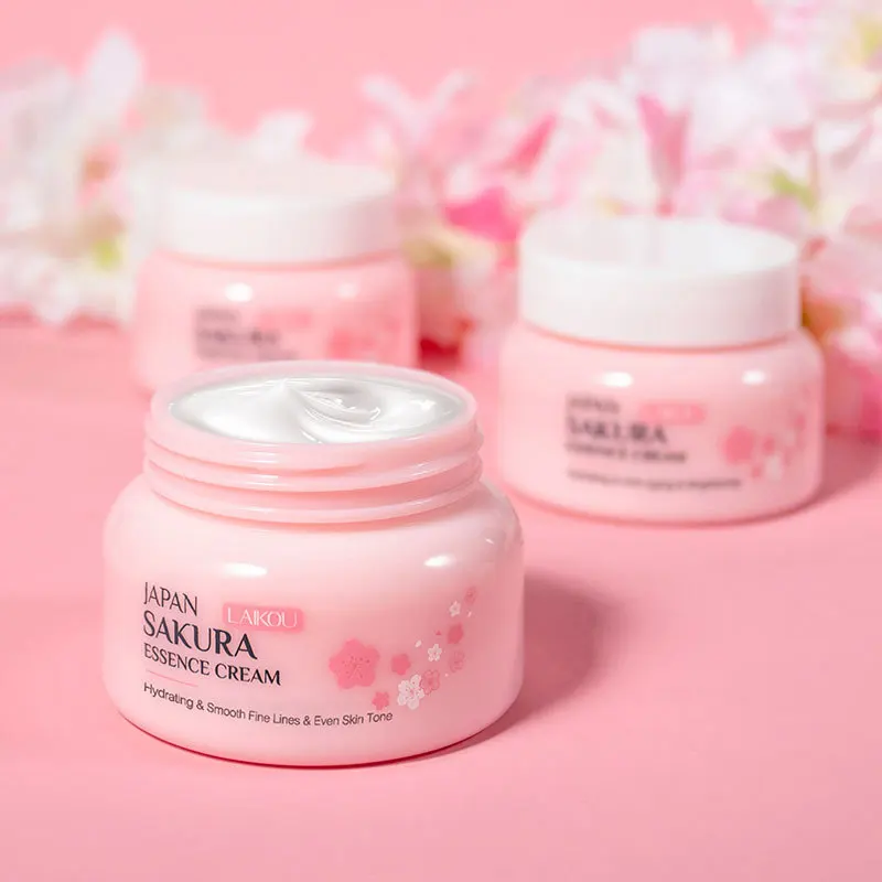 Sakura-Creme-Facial-para-Cuidados-com-a-Pele-Hidratante-Hidratante-Flor ...