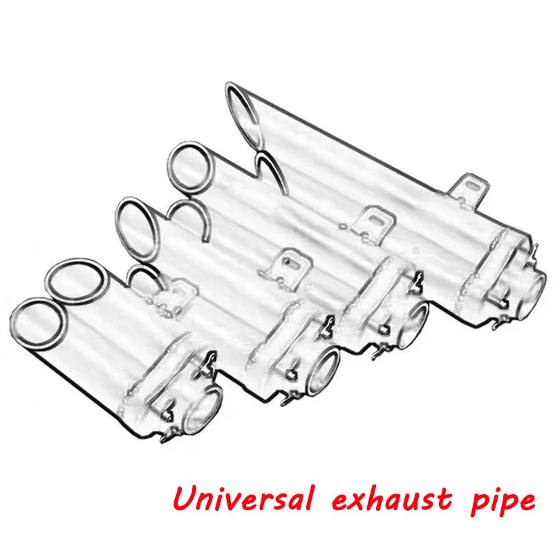 Universal-Motorcycle-Exhaust-Modified-Pipe-51mm-Suitable-For-Yamaha-R1 ...