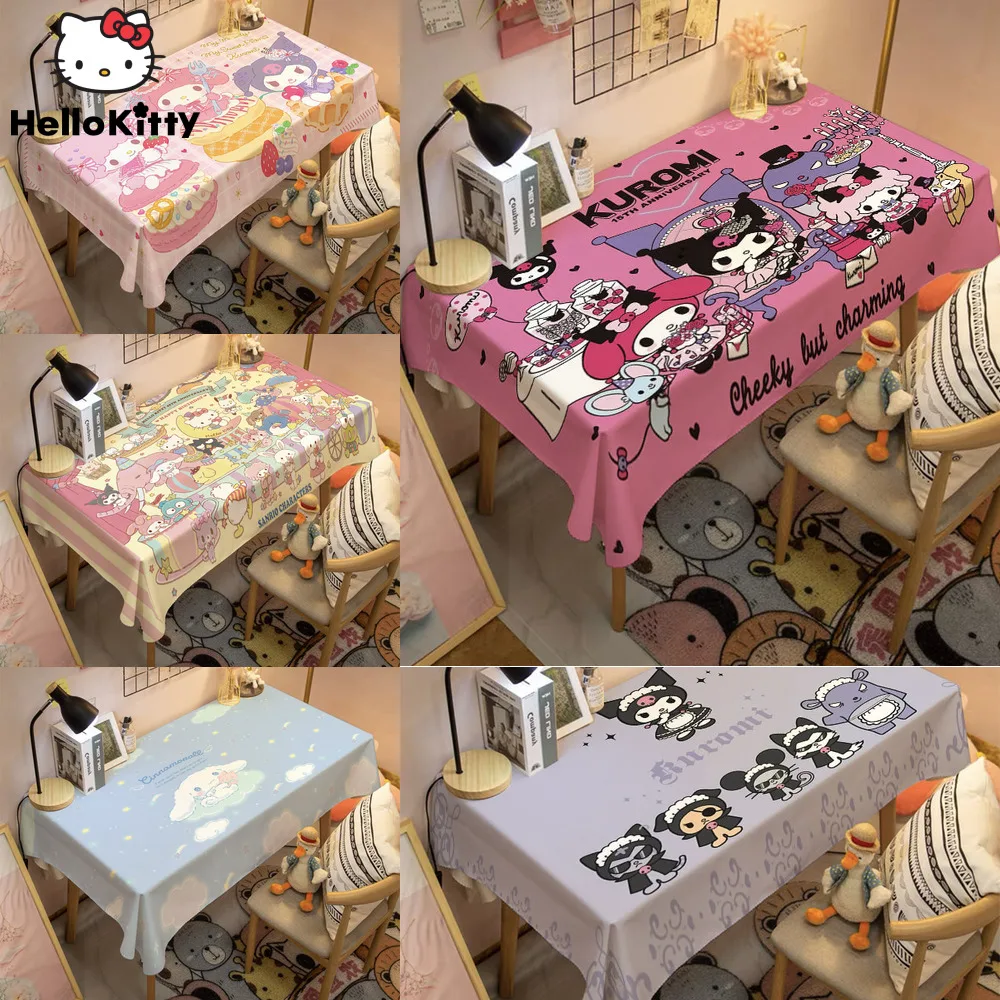 Sanrio-Hello-Kitty-Table-Cloth-Kuromi-Melody-Cartoon-Tablecloth ...