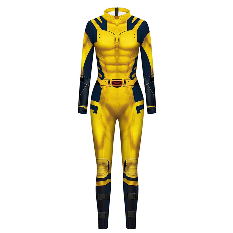 Mono de cosplay de superhéroe Deadpool Wolverine, disfraz de Cosplay de ...
