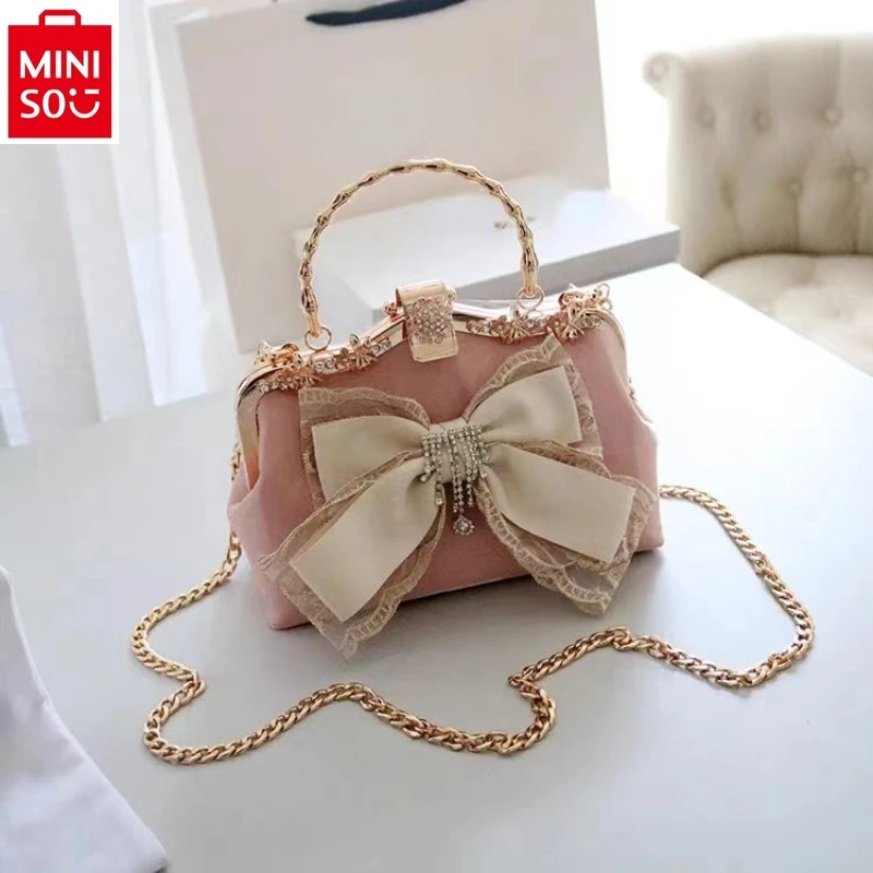 MINISO-Disney-Princess-on-the-Run-Cute-Bow-Student-Chain-Bag-Spring ...