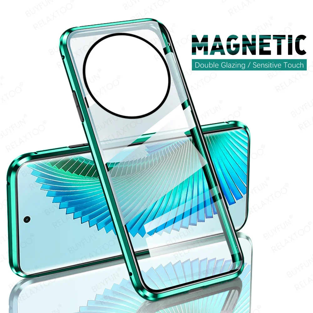 For-Honor-Magic6-Lite-Case-360-Magnetic-Flip-Double-Sided-Tempered ...