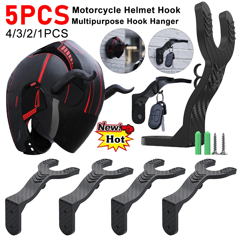 5-1PCS-Motorcycle-Helmet-Hook-Racks-Wall-Mount-Hooks-Multipurpose-Hook-Hanger-Home-Luggage ...