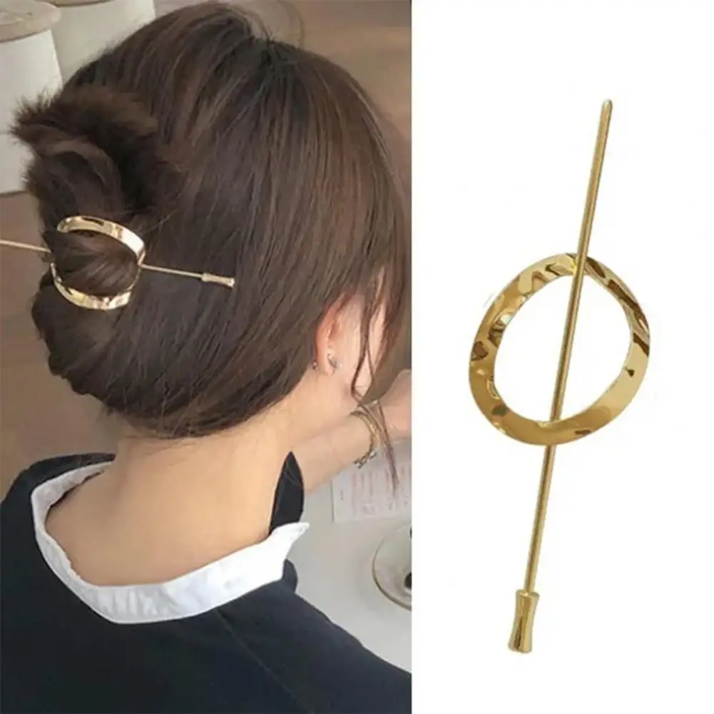 Hairpin-Elegant-Geometric-Hair-Stick-Set-Stainless-Alloy-Retro-Bun ...