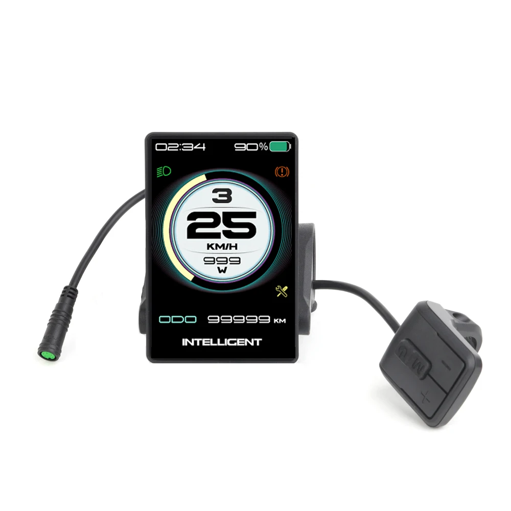 Electric-Bicycle-P860C-860C-Full-Color-LCD-Display-For-Bafang-Mid-Hub ...