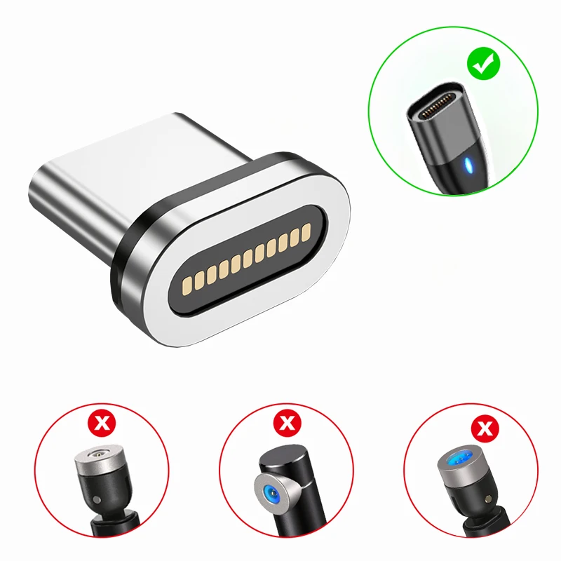 11 Pin Port Magnetic Plug Fast Charging Cable Plugs Adapter Micro USB ...