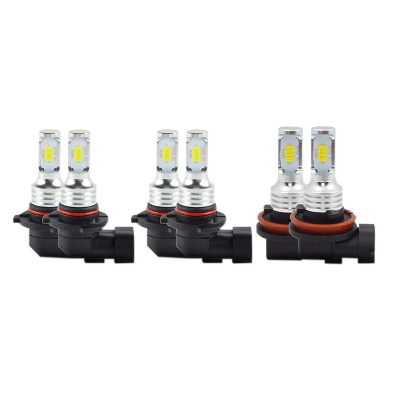 6X-Combo-LED-Headlights-Bulb-Fog-Light-for-Toyota-Corolla-RAV4-H11-9006 ...