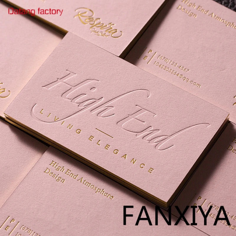 Custom Logo Embossing Business Card With Foil Business Cards Paper ...