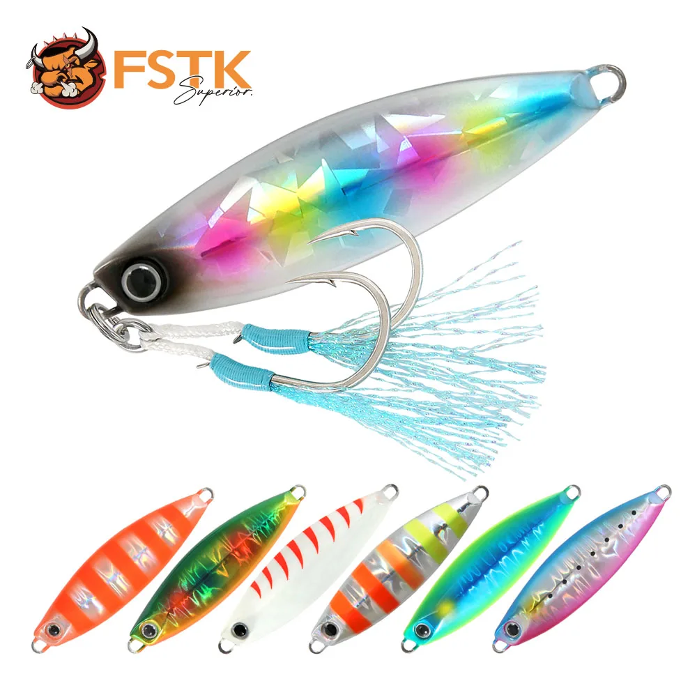 FSTK-Shore-Slow-Jigging-Metal-Jig-Spoon-Lure-Slow-Jig-Sea-Boat-30G-60G ...