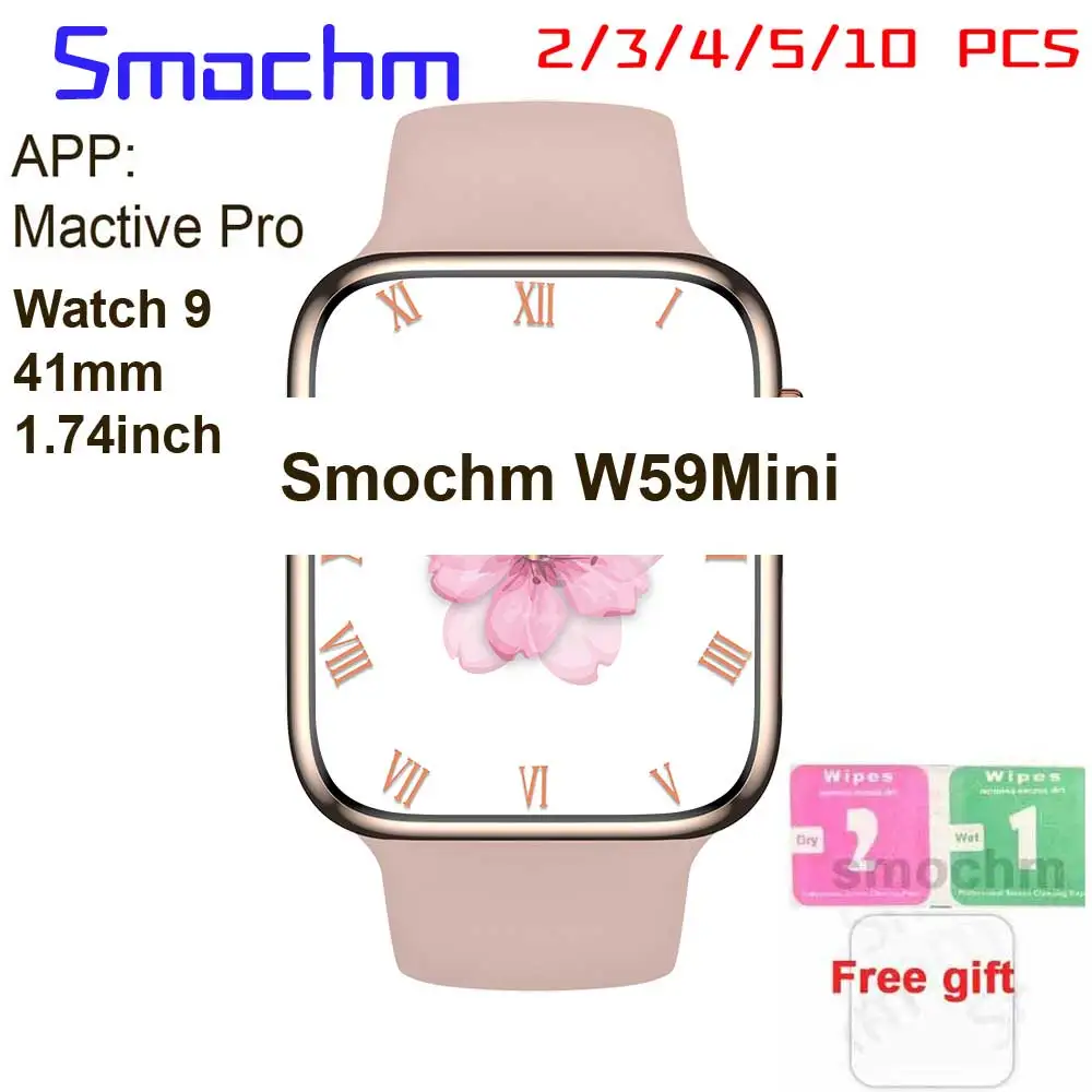 Smochm-W59-Mini-rel-gio-inteligente-NFC-carga-sem-fio-chamadas-compat ...