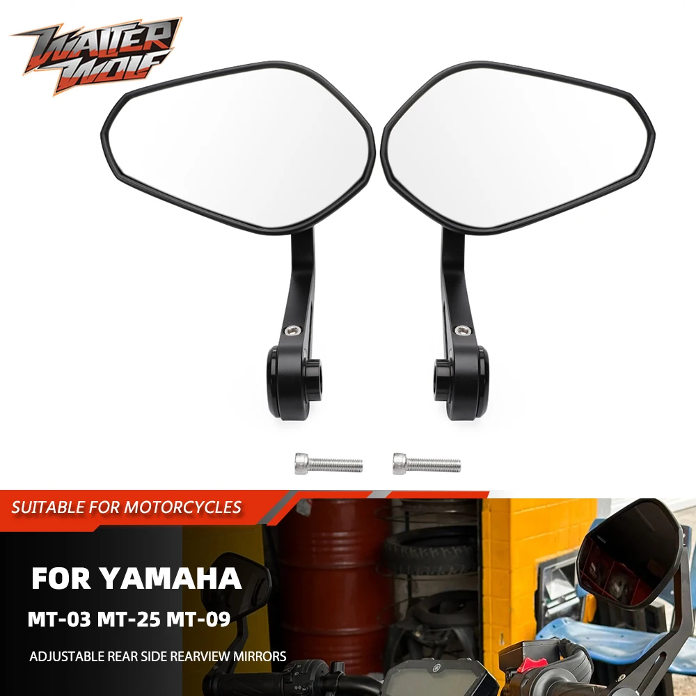 MT09-Motorcycle-Adjustable-Bar-Side-Rearview-Mirror-For-Yamaha-MT-09-SP ...