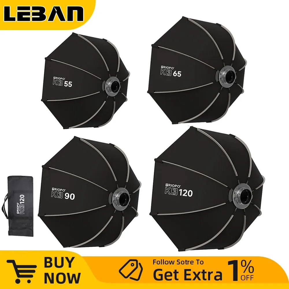 TRIOPO-K3-Series-55cm-65cm-90cm-120cm-Quick-Setup-Octagon-Softbox ...