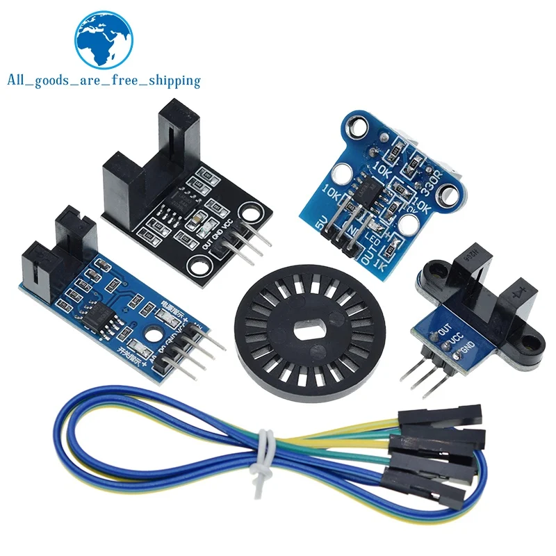 TZT Photoelectric Beam Speed Sensor Module 3.3V-5V Slot-Type ...