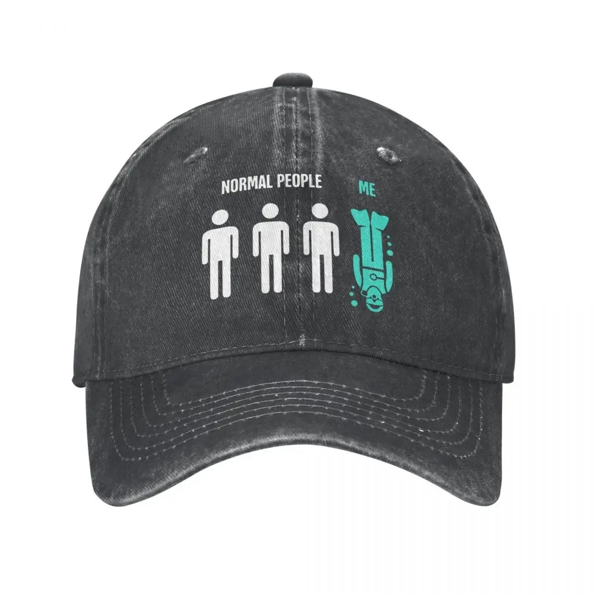 Normal-People-Me-Funny-Scuba-Diving-Spring-Summer-Cap-Adult-Unisex ...
