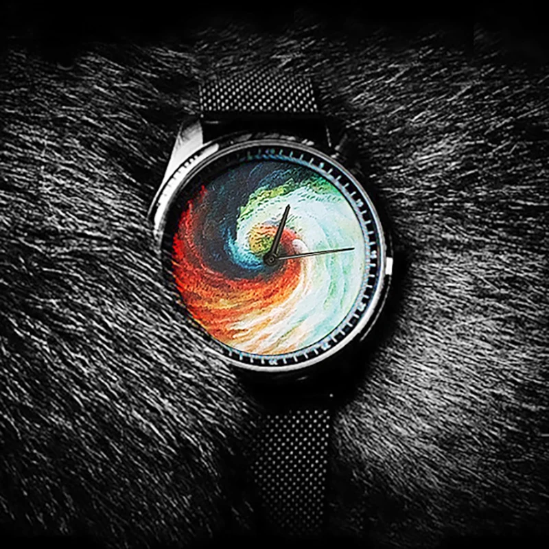 Enmex Individualization Design Wristwatch 3d Rainbow Whirlpool Creative ...