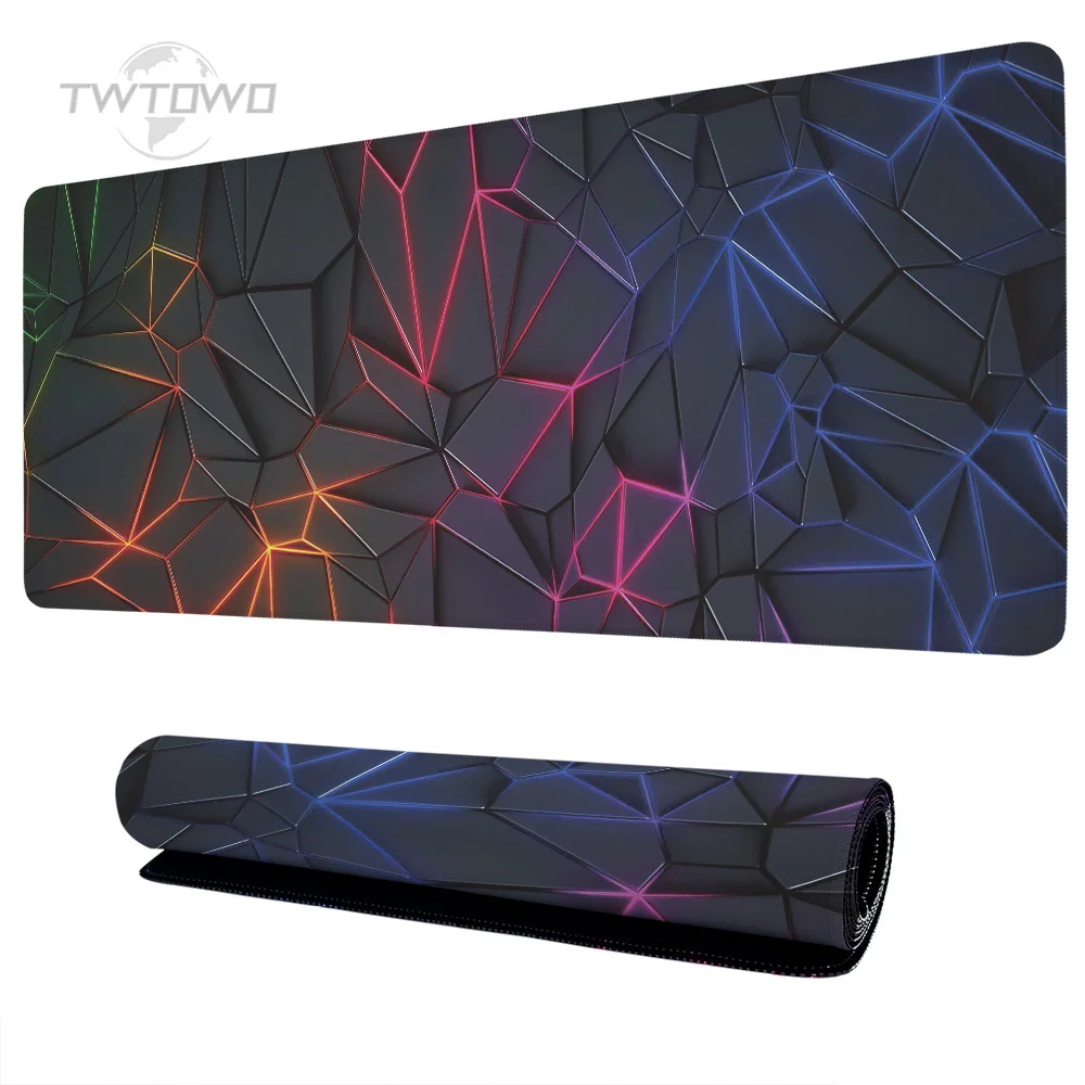 Mouse-Pad-Gaming-Black-Geometric-Art-XL-Large-Mousepad-XXL-Mechanical ...