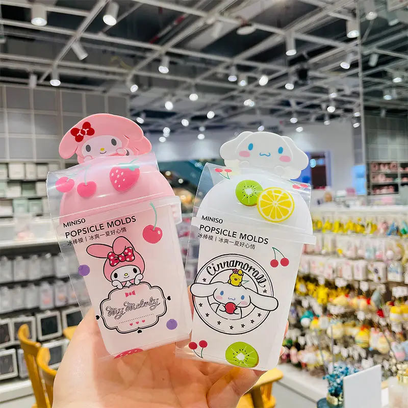 Cartoon Sanrioed Cinnamoroll Kawaii Popsicle Mold Miniso Girl Heart My ...