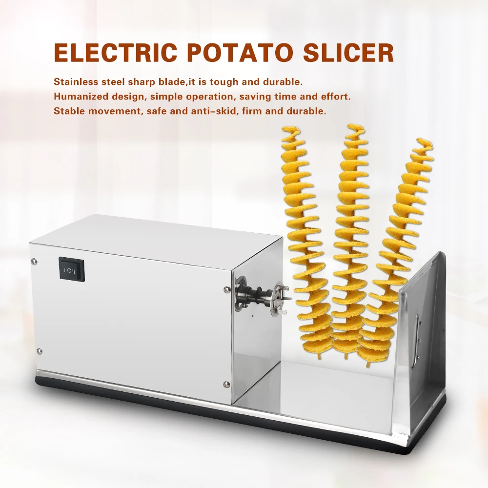 Spiral Potatoes Machine Potato Peeler Spiral 304 Spiral, 56% OFF