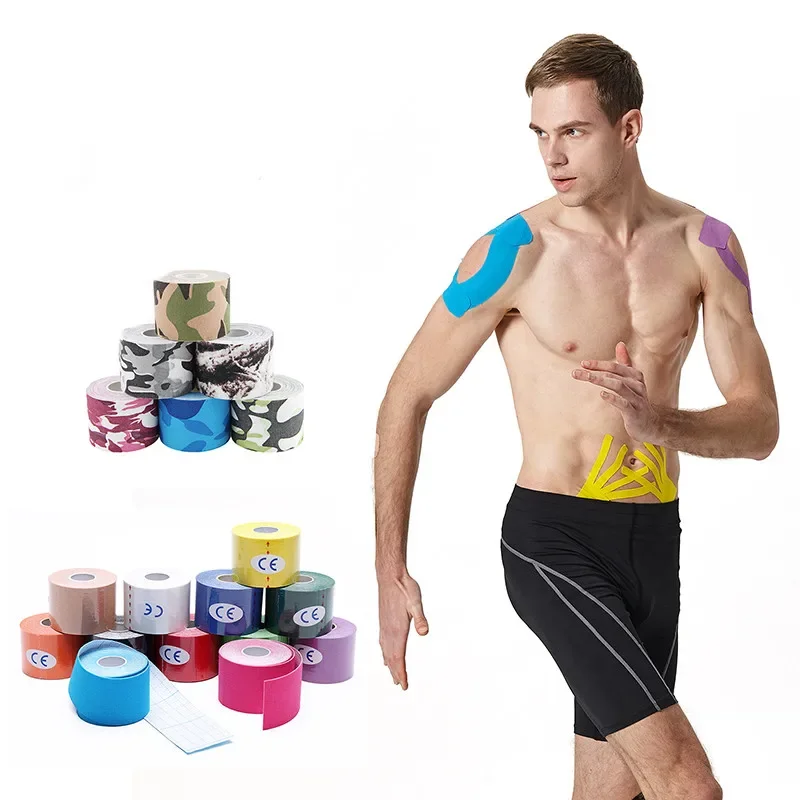 5M-Breathable-Cotton-Kinesiology-Tape-Sports-Elastic-Roll-Adhesive ...
