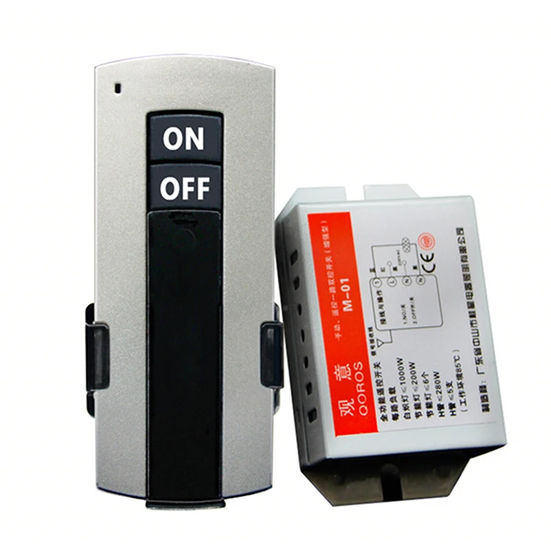 1 Channel ON/OFF 220V Digital Wireless Remote Control for Light Power ...