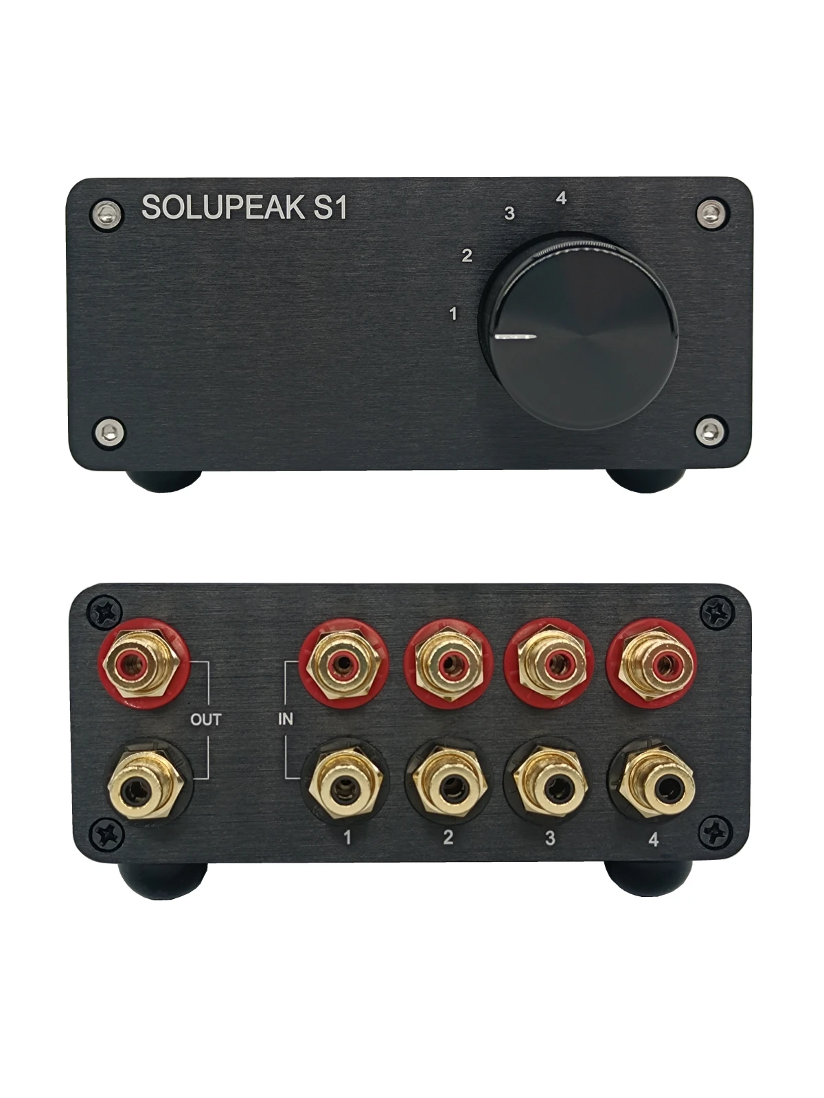 4 (1) In 1 (4) Out Rca Signal Audio Connector Selector Source Hifi ...