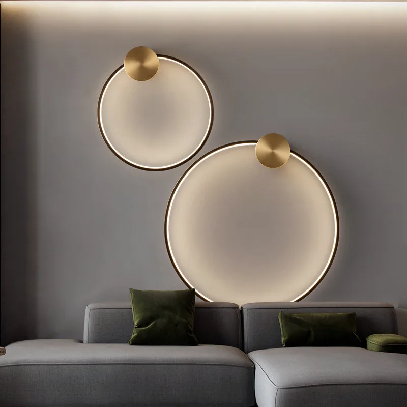 Nordic-Art-Circle-Background-Led-Wall-Lamp-Romantic-Home-Round-Ring ...