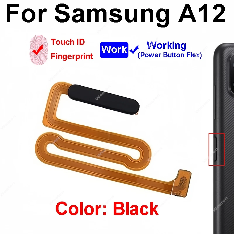 For Samsung Galaxy A12 A125 M12 M127 SM-M127F SM-A225F Fingerprint ...