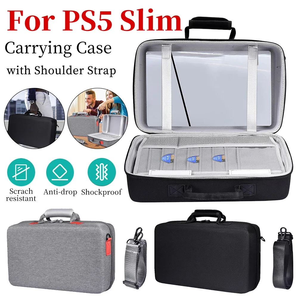 Carrying-Case-for-PS5-Slim-Anti-Scratch-Hard-Shell-Case-with-Shoulder ...