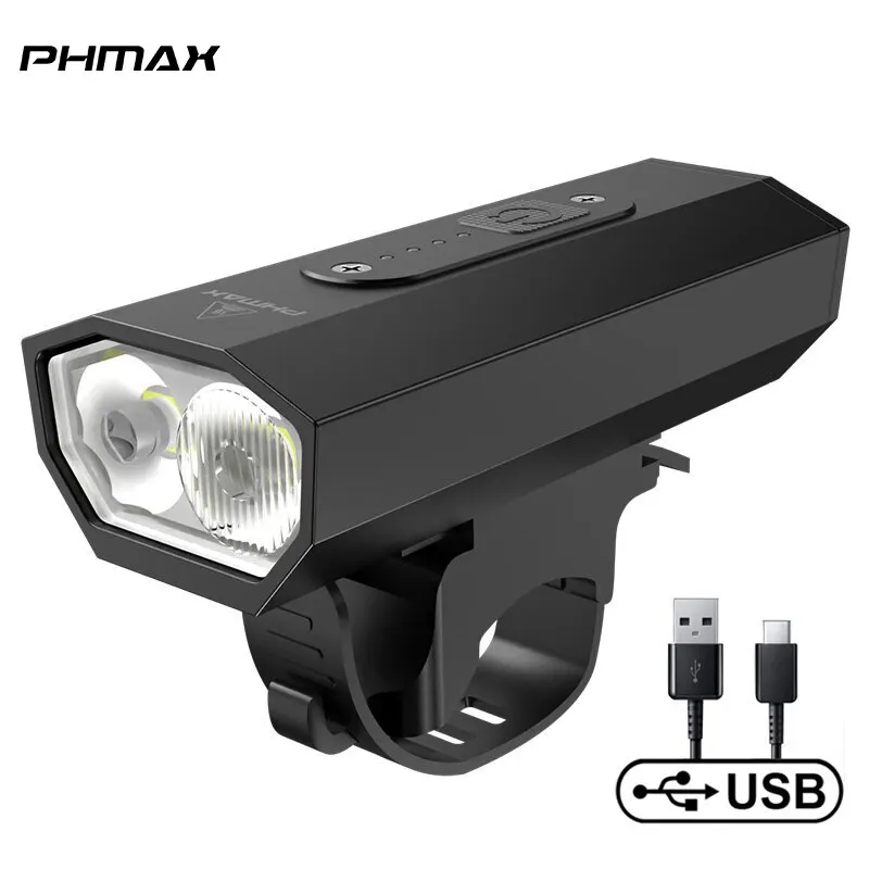 PHMAX-Front-Bicycle-Light-Led-2400mAh-MTB-Bicycle-Headlight-Aluminum ...