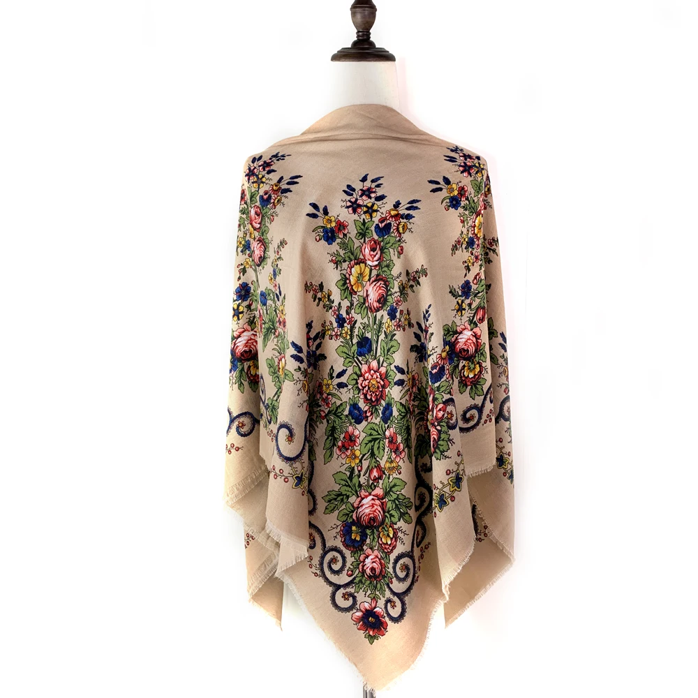 Floral-Print-Square-Scarf-for-Women-Thin-Square-Scarf-Breathable ...