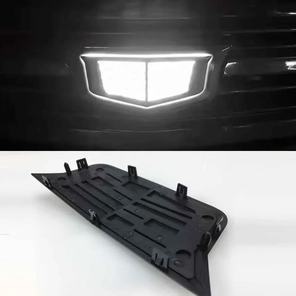 Insignia-LED-para-Cadillac-Logo-Light-luz-din-mica-luz-de-rejilla-LED ...
