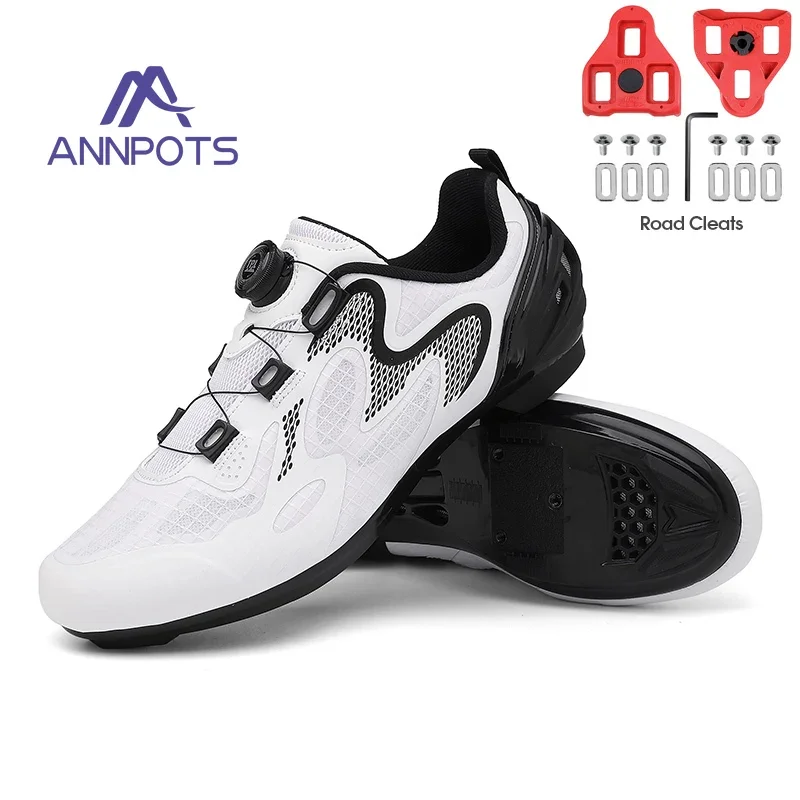 Men Road Bike Shoes Sports Dirt MTB Cycling Shoes SPD Flat Speed ...