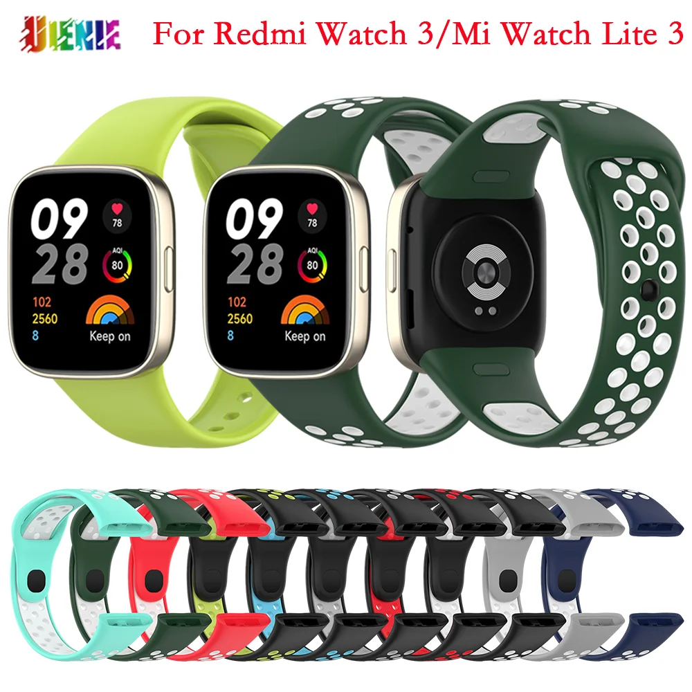 Heroland Silicone Watchband For Redmi Watch 3 Smartwatch Strap Wristbands For Xiaomi Mi Watch ...