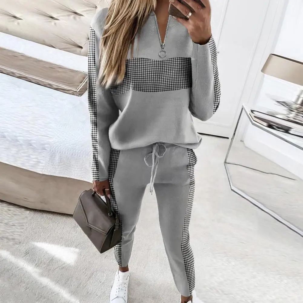 Chándal informal de dos piezas para mujer, Sudadera de manga larga con ...