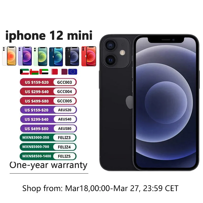 Original-Apple-iPhone-12-mini-64GB-128GB-256-ROM-unlocked-5G-5-4-inch ...