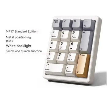 Magicforce 기계식 숫자 소형 키보드 컴퓨터 외부 녹차 맞춤형 플러그 앤 풀 샤프트 키트, 다채로운 RGB, Mf17 키