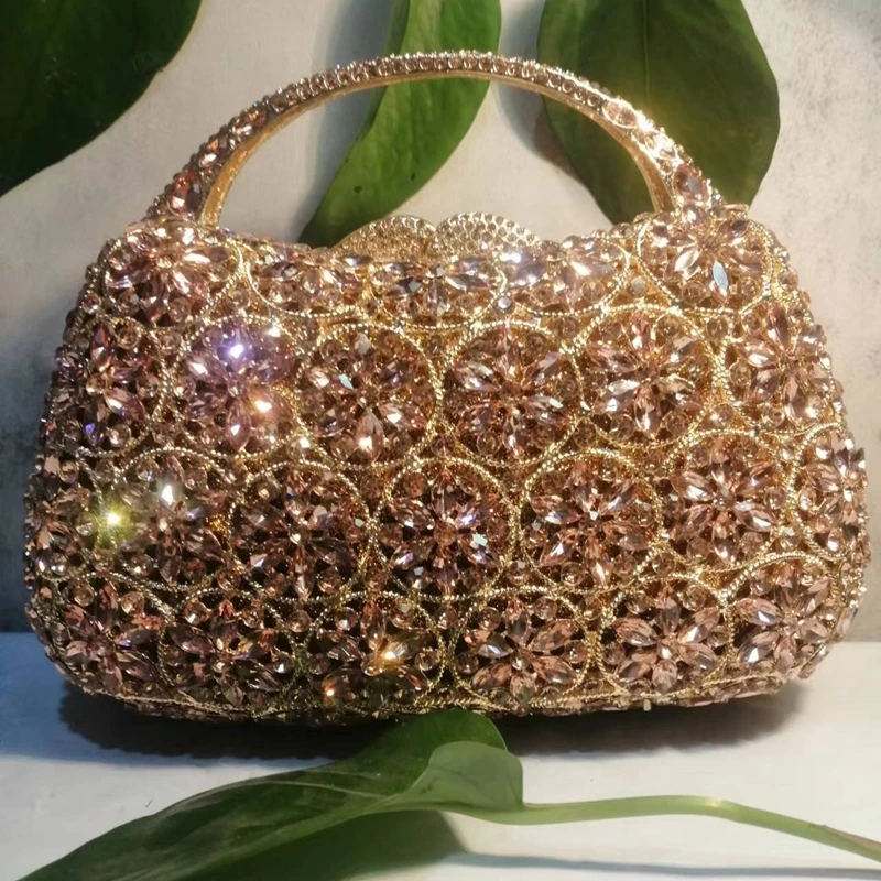 XIYUAN-Women-Rhinestones-Top-Handle-Handbags-Stones-Evening-bag ...