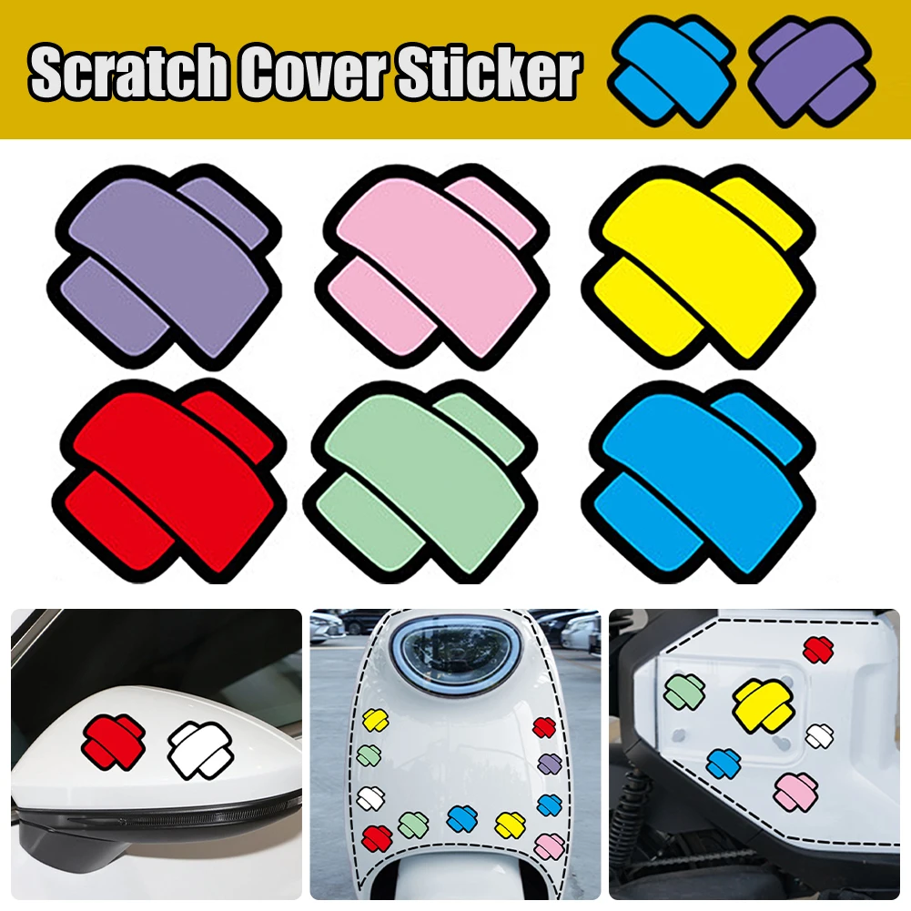 Car Motorcycle Stickers Band-aid Decal Creative Car Body Scratches ...