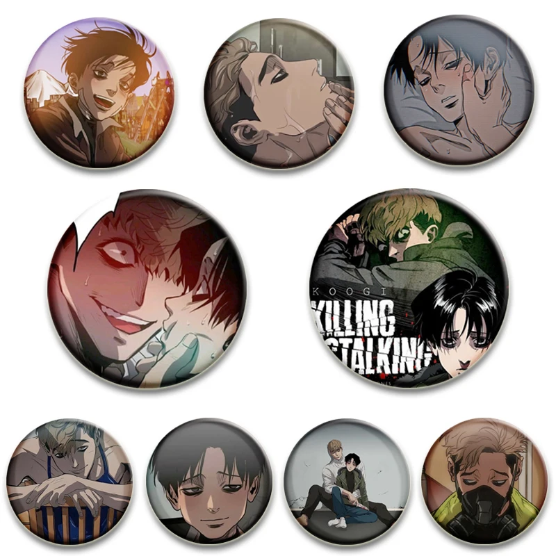 58-44-32MM-Korean-Manhwa-Figures-Yoonbum-Sangwoo-Button-Pin-Cartoon ...