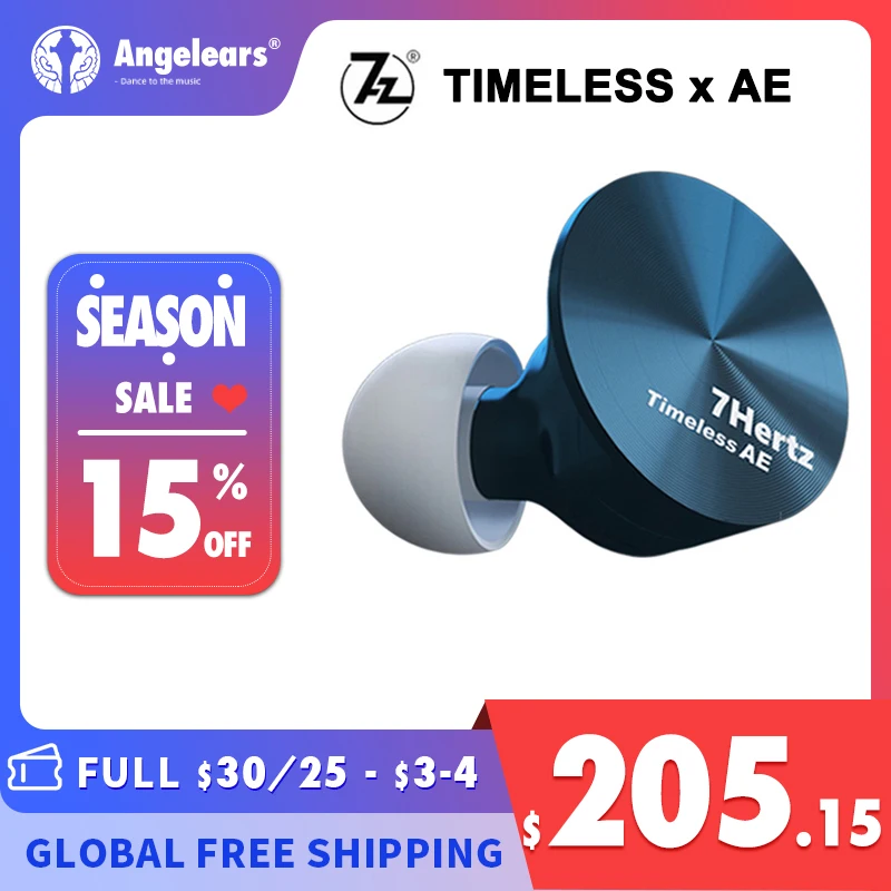 7HZ-TIMELESS-AE-In-Ear-Earphone-Monitor-14-2mm-Dynamic-Driver-Earbuds ...