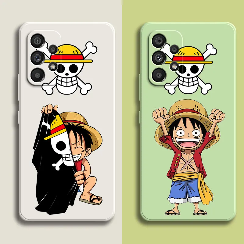 Cute-Cartoon-One-Piece-luffy-Case-For-Samsung-A14-A33-A34-A53-A54-A13 ...