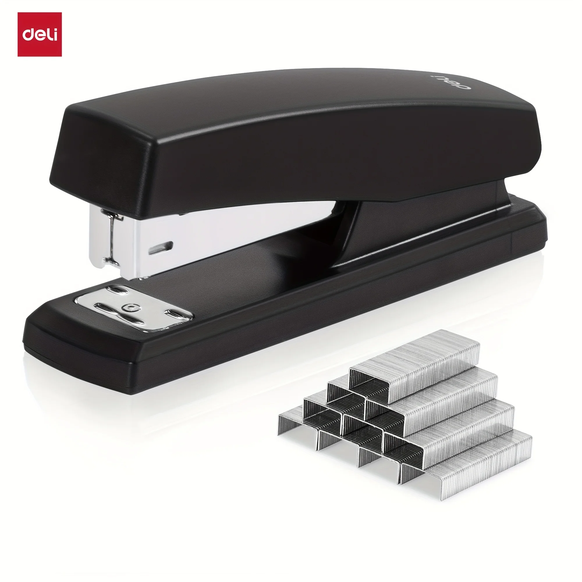 Deli-Manual-Desktop-Stapler-Easy-25-Sheet-Binding-Includes-Staples ...