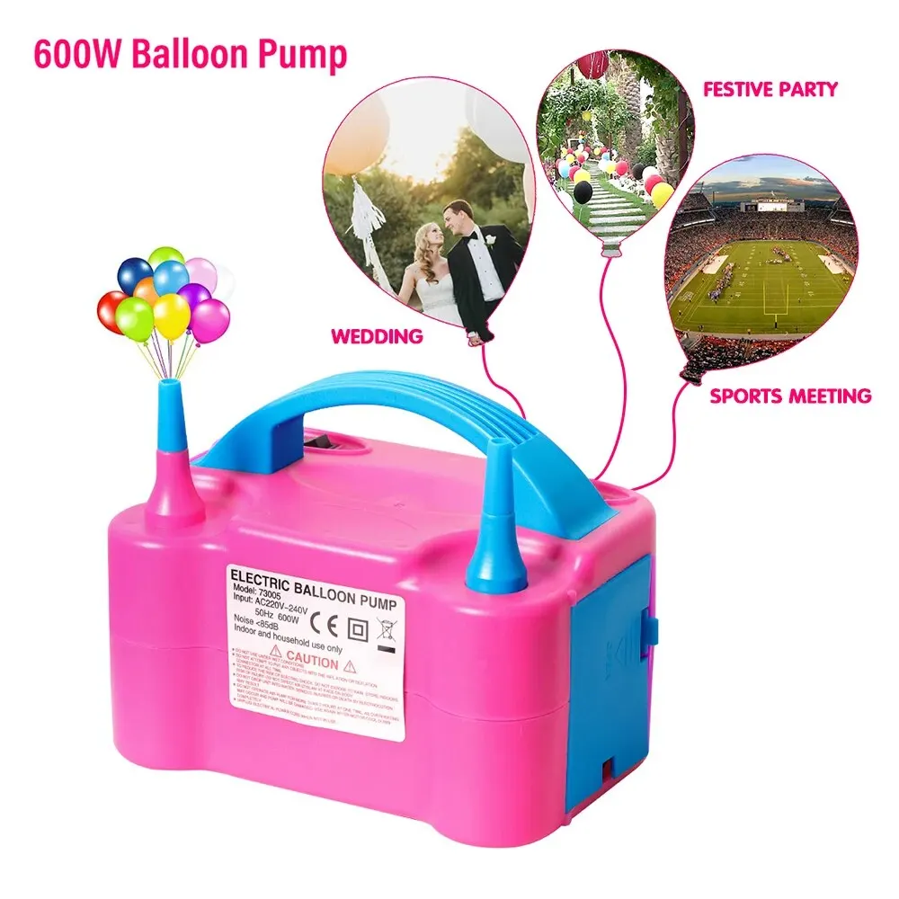 Electric-Balloon-Inflator-Dual-Nozzle-Globos-Machine-Air-Blower-for ...