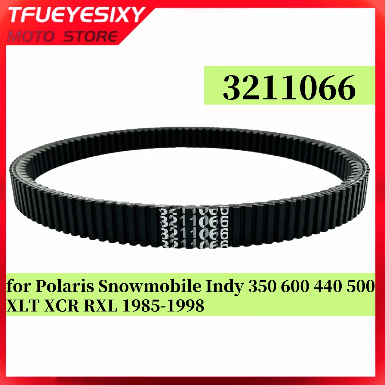 Drive Belt two-sided 3211042 3211066 Compatible with Polaris Snowmobile ...