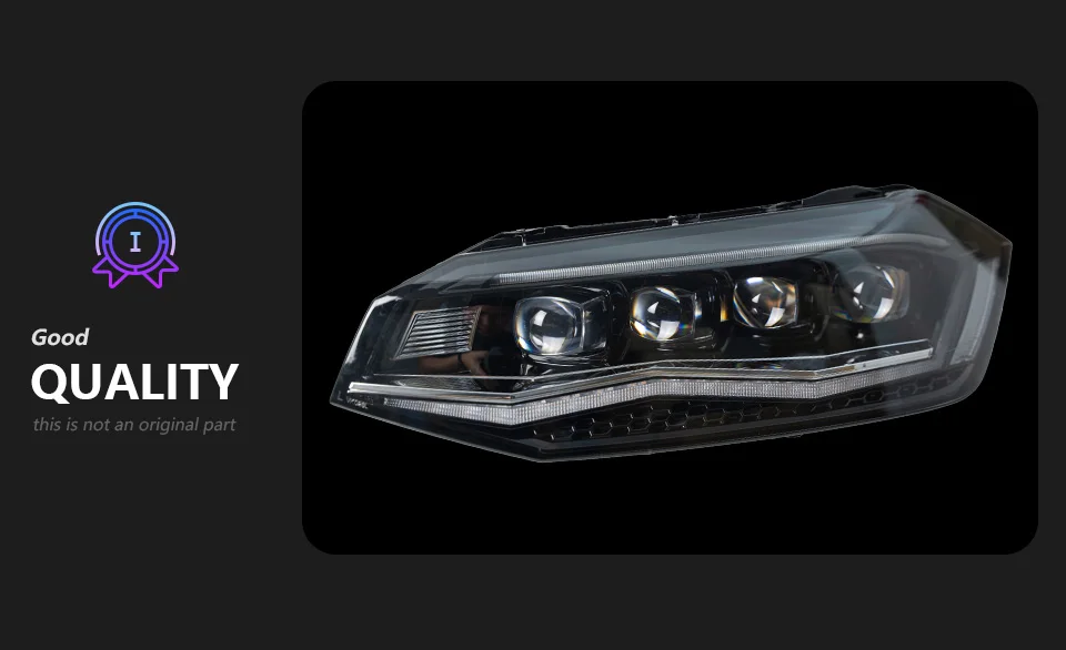 Head lamp light for VW POLO LED Headlight 2019-2020 Headlights POLO DRL ...