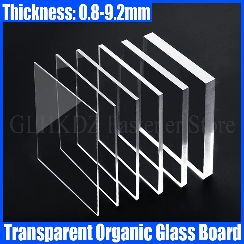 1PCS-Thickness-0-8-9-2mm-Transparent-Organic-Glass-Board-Clear-Plastic ...