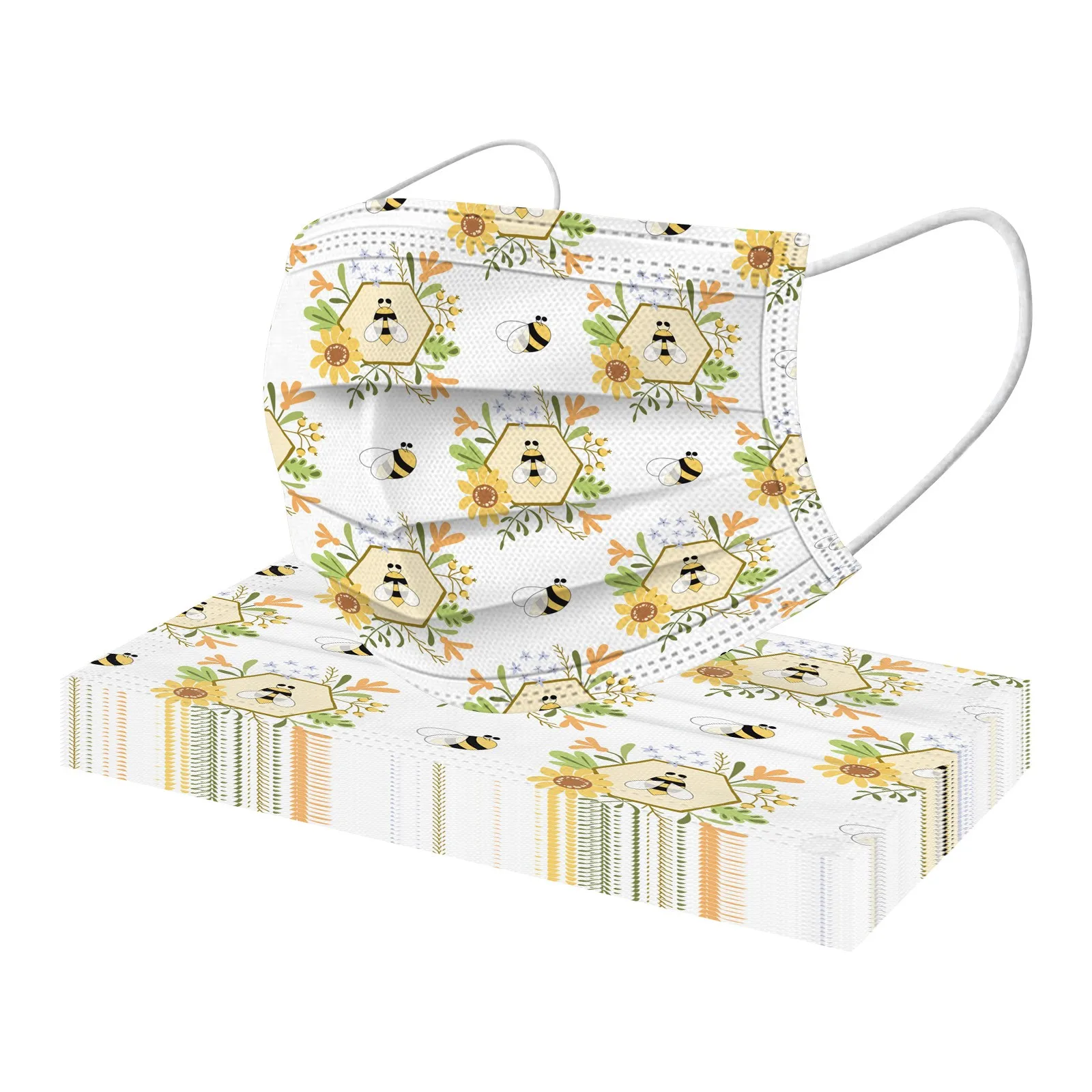 Adult Spring Bee Disposable Face Mask | Fashion Masks Australia