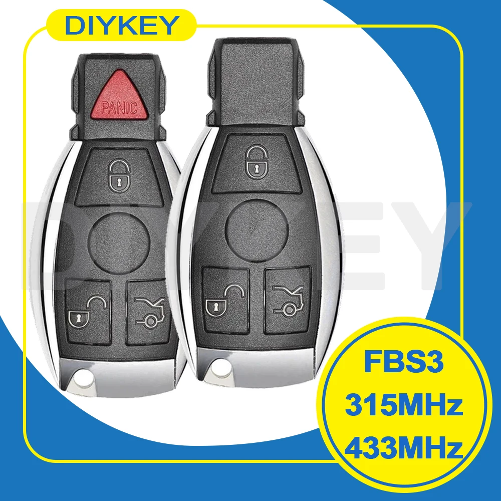 DIYKEY 315/433MHz Smart Keyless Go For Mercedes For Benz A B C E S ...